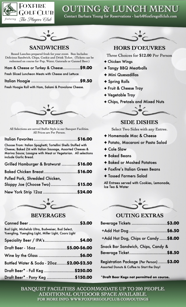 Outings & Events - The Players Club at Foxfire